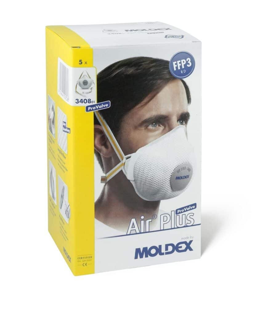 Moldex 3408 FFP3 Dust Masks - Box Of 5 Masks | Face Fit Test